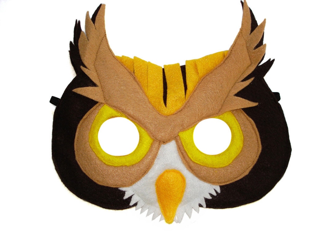 Children's Woodland Animal OWL Felt Mask - Etsy