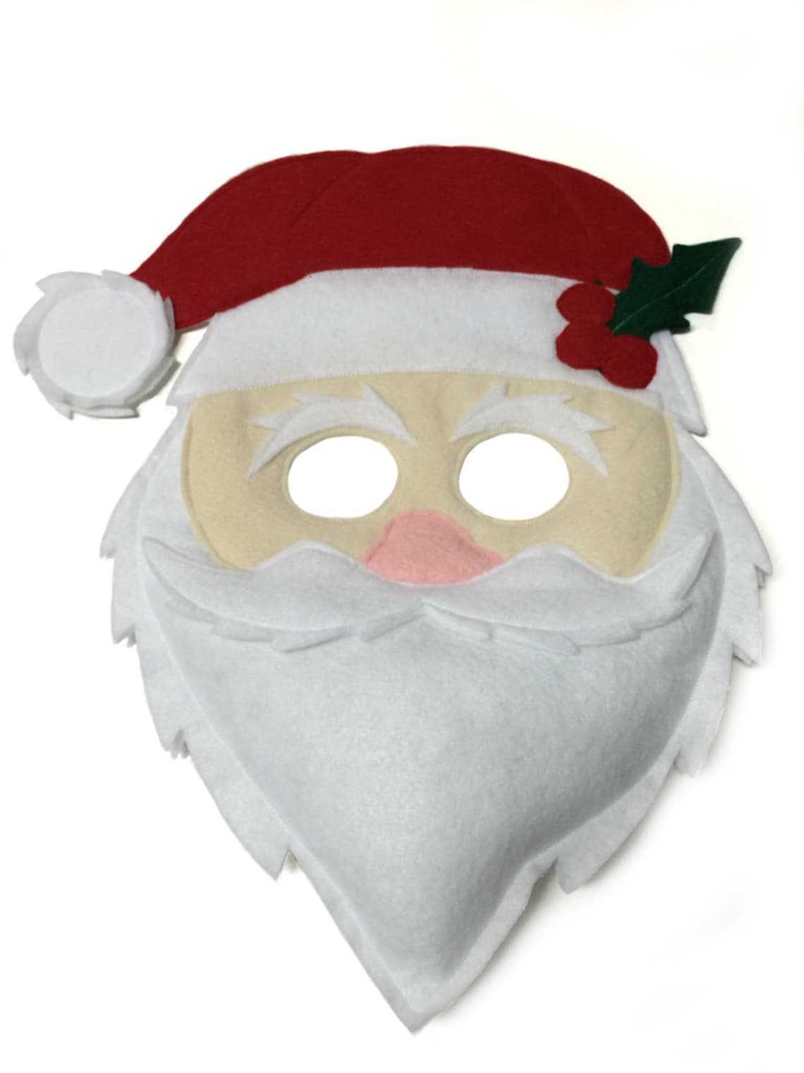 Handmade Soft SANTA CLAUS Christmas Felt Mask - Etsy