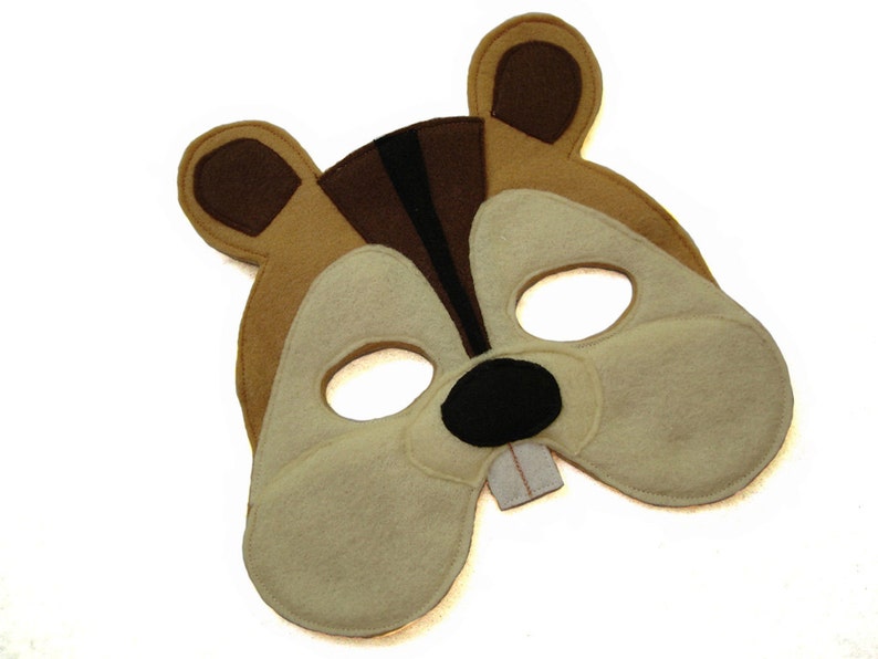 Children's CHIPMUNK Felt Woodland Animal Mask - Etsy