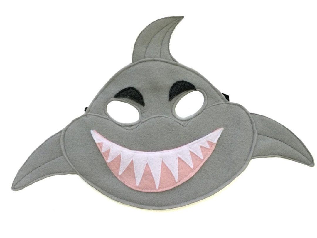 Children's SHARK Felt Mask - Etsy