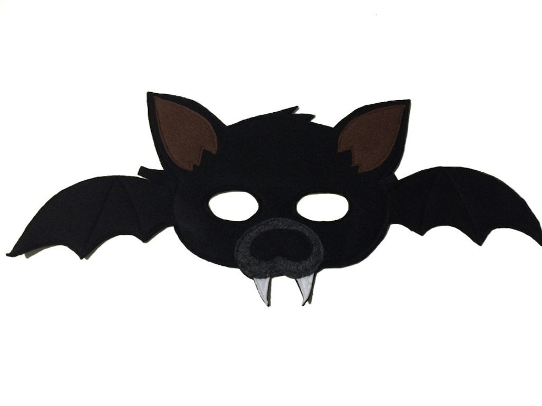 Children's Black BAT Animal Felt Mask - Etsy
