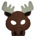 Children's MOOSE Felt Animal Mask - Etsy
