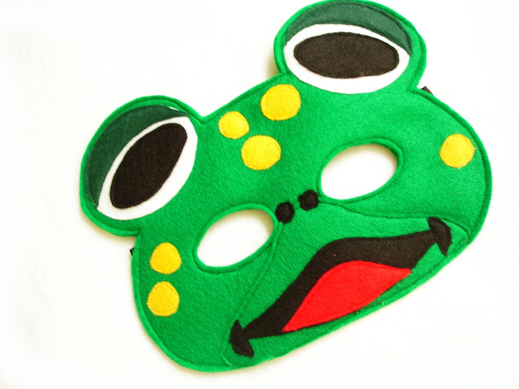 Children's Frog Felt Mask What Does the Fox Say | Etsy