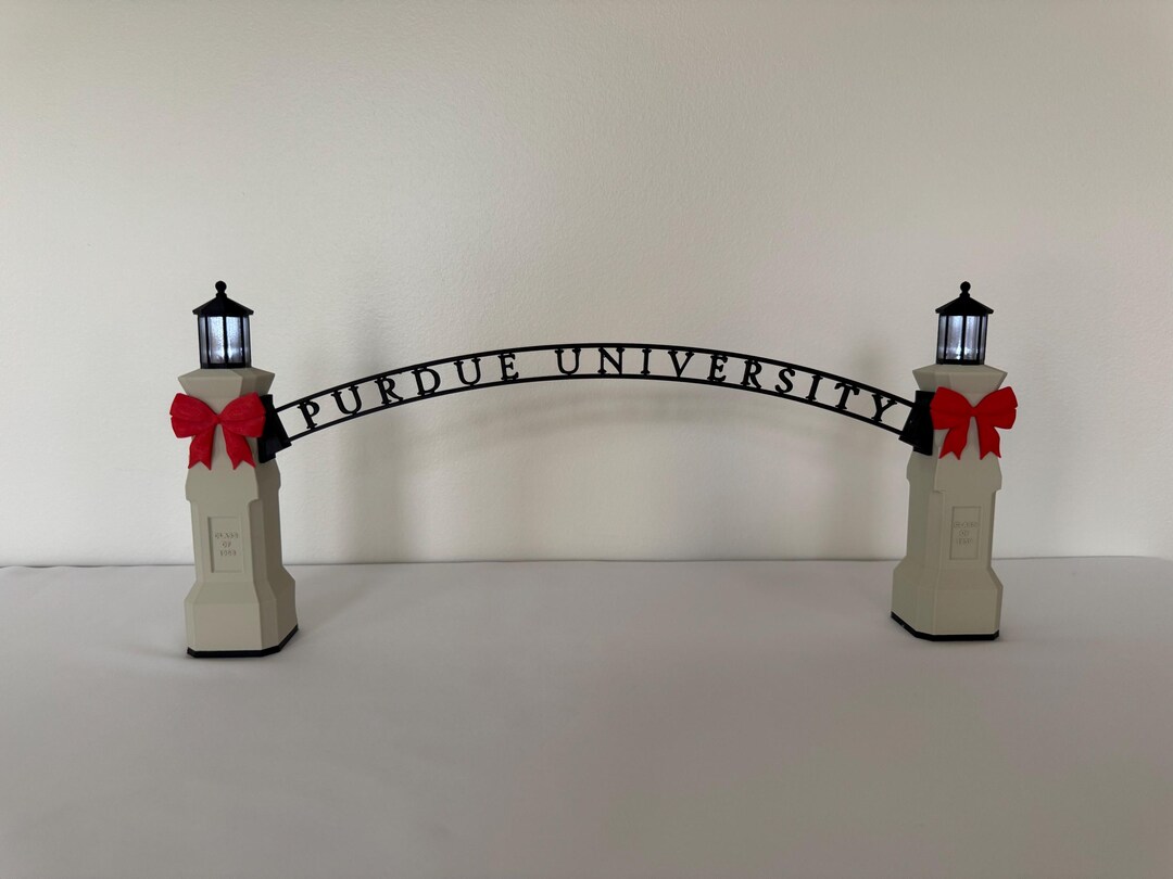 Purdue University Arch Collectible With Illuminated LED Lamps 14.5 X 6. ...