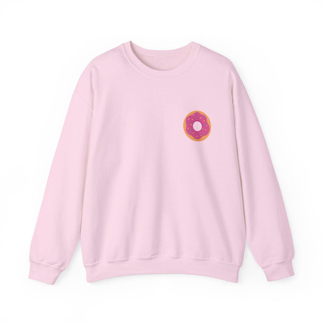 Homer Simpson Donut Crewneck Sweater, Funny Cartoon Character, Comfy ...