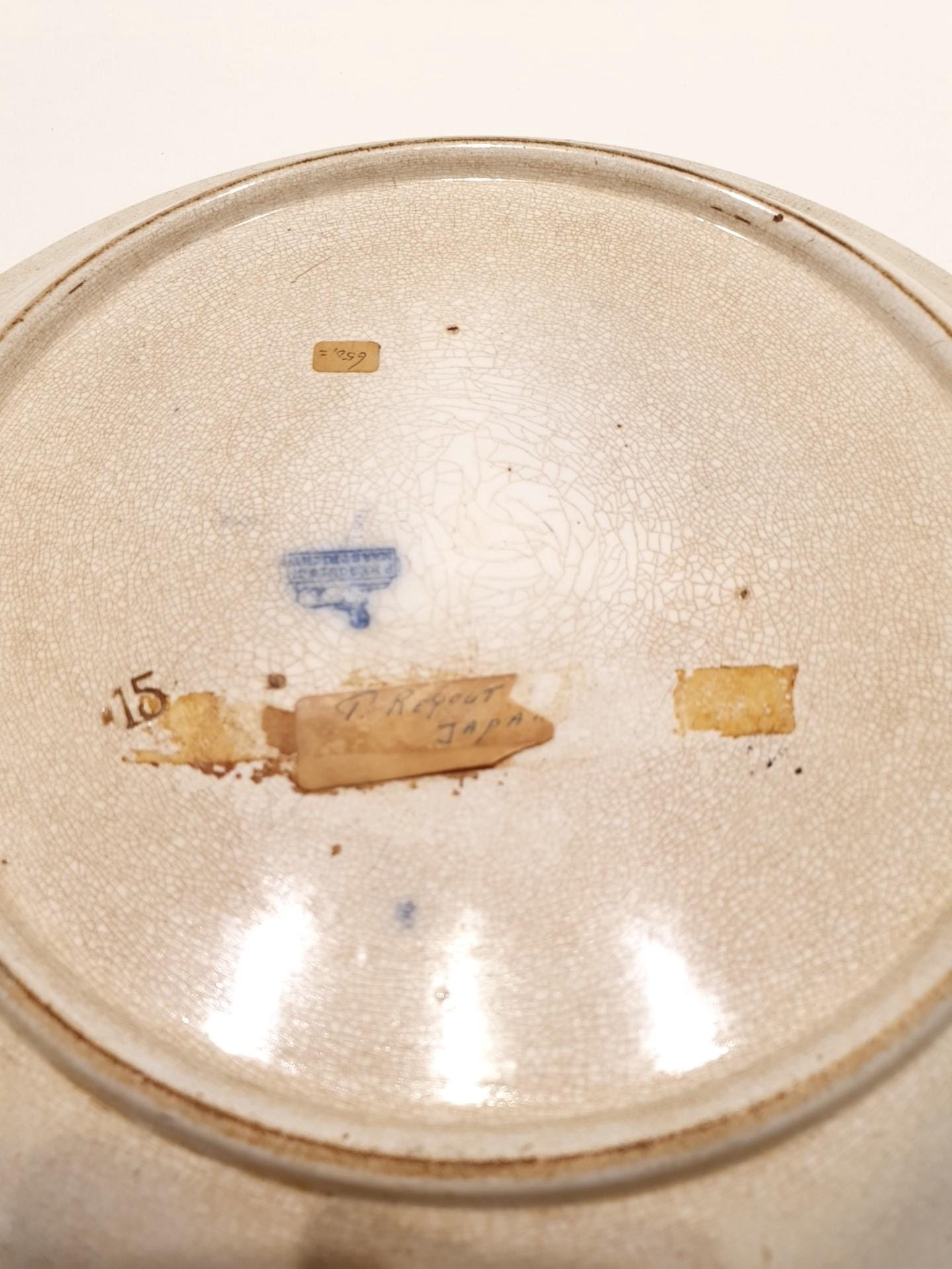 Massive Antique Petrus Regout Plate - 1920s Dutch Ceramic Collectible ...
