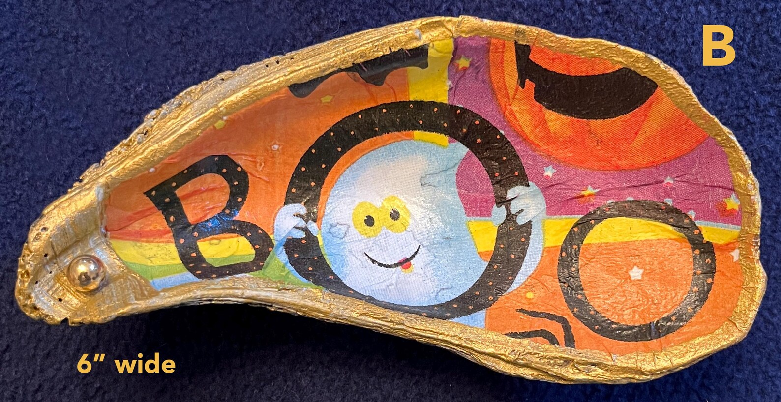 Halloween Decoupage Shells for Trinkets, Jewelry, Ring Holder, or Home ...