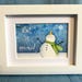 Miniature Framed HAND PAINTED Watercolor Painting of a Let It Snow ...