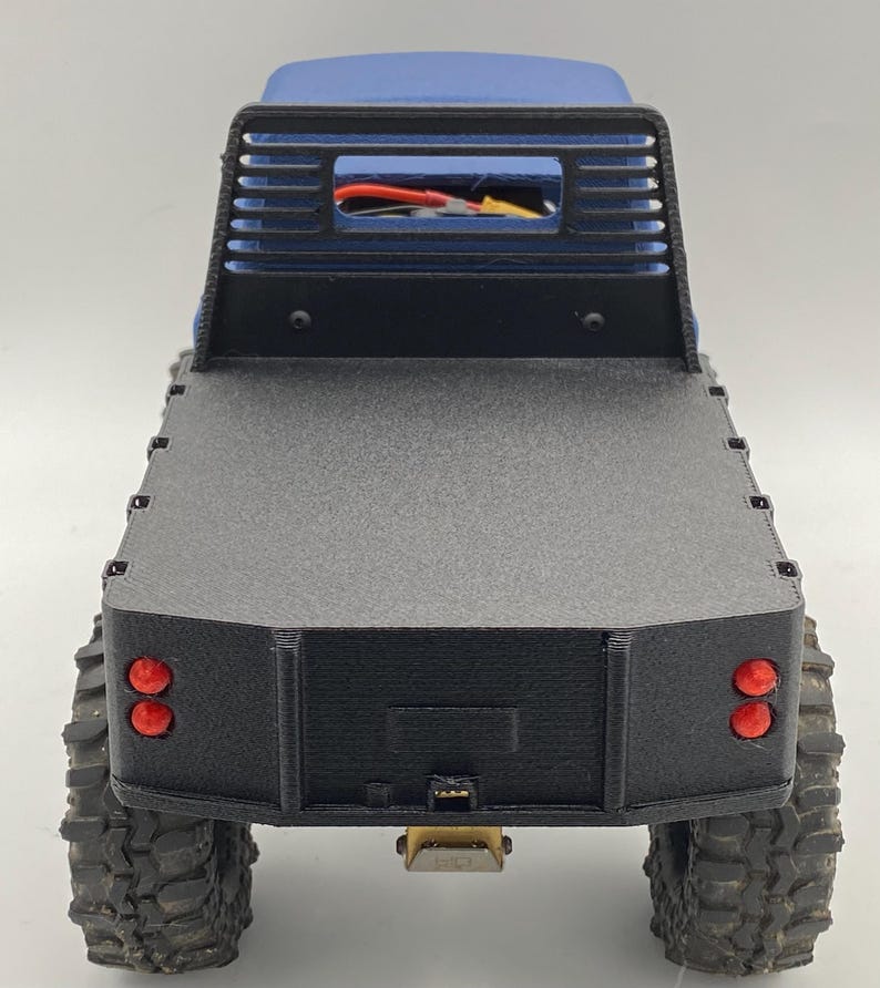Axial SCX24 RC Truck Body Shell Blue Chevy3800 1955 Flatbed Fits C10 ...