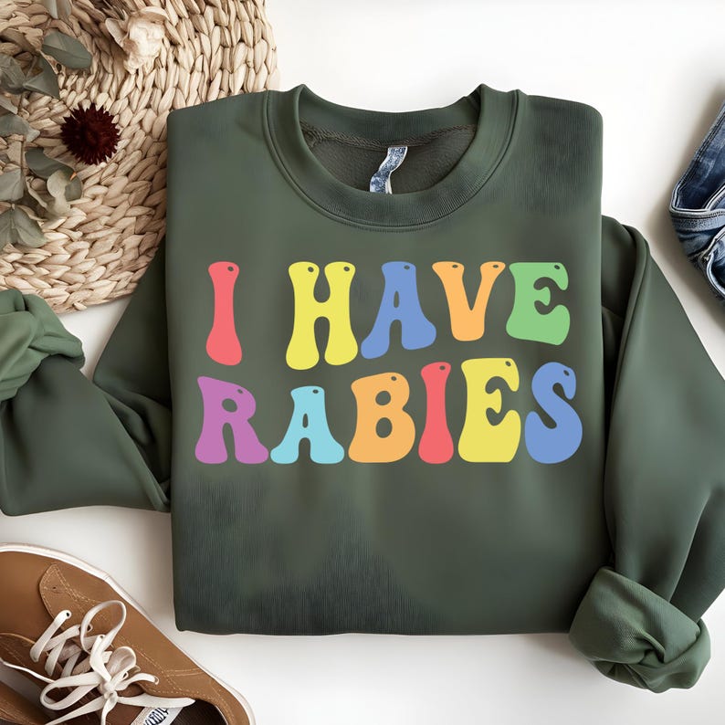 I Have Rabies Svg Png, Unhinged Meme Svg Png, Weird Dark Humor Tee ...