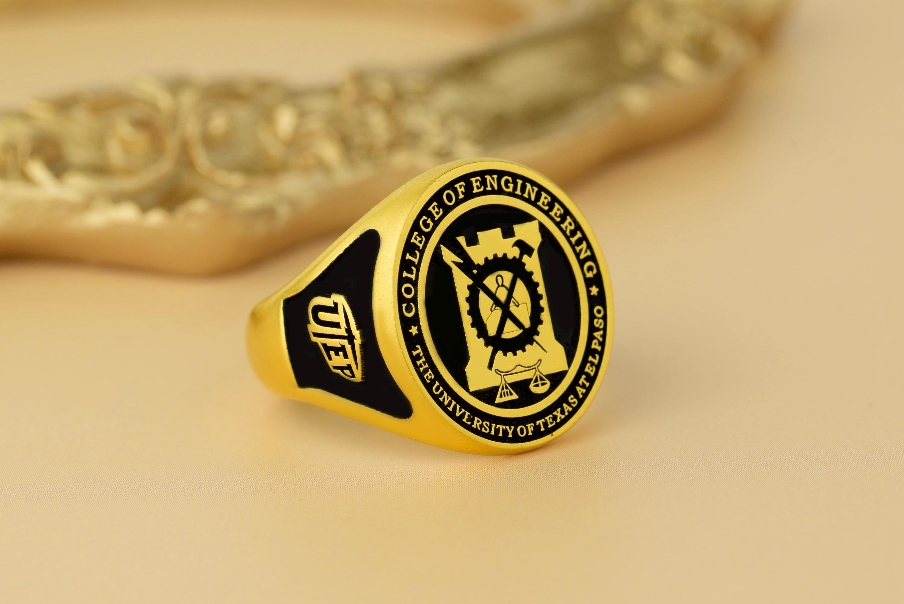 Personalized College of Engineering Signet Ring – Graduation Gift 2024 ...