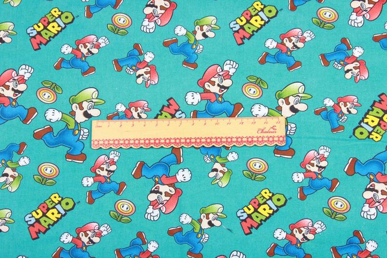 Super Mario Fabric Game Fabric Classic Character Fabric 100% Cotton ...