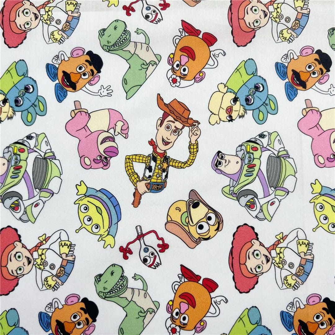 Toy Stroy Fabric Woody Fabric Buzz Lightyear Fabric 100% Cotton Cartoon ...