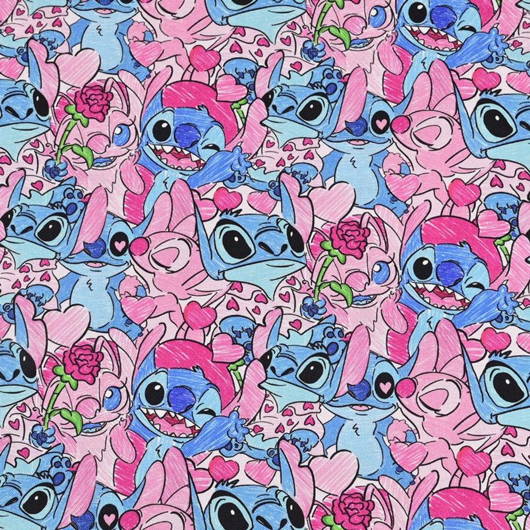 Stitch Fabric Classic Character Fabric 100% Cotton Cartoon Fabric by ...