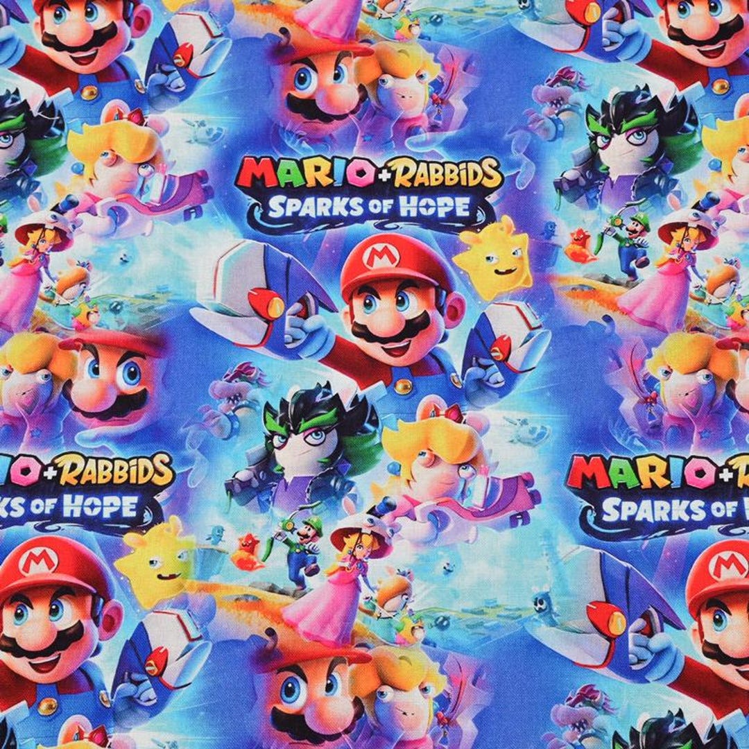 Super Mario Fabric Game Fabric Classic Character Fabric 100% Cotton ...
