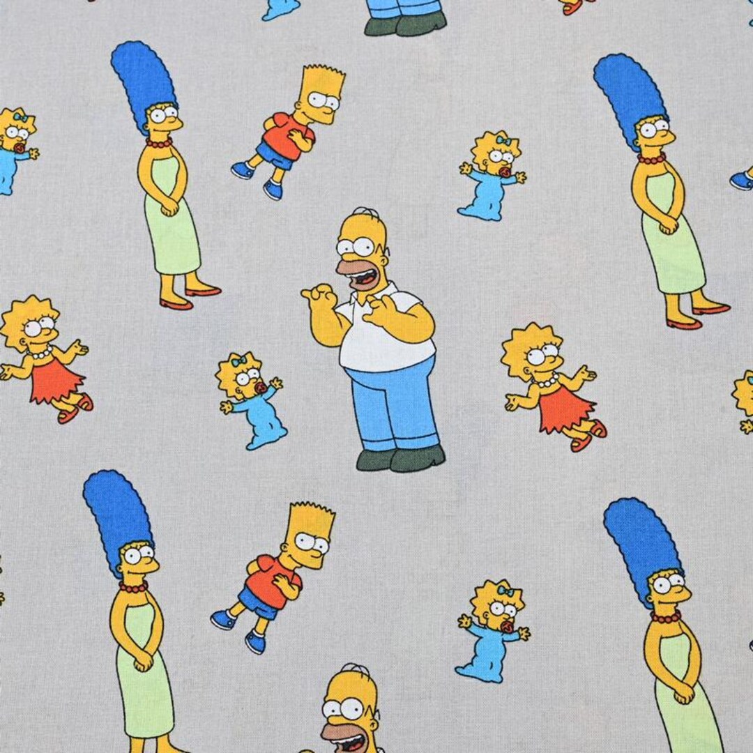 The Simpsons Fabric 100% Cotton Cartoon Fabric by the Half Yard - Etsy