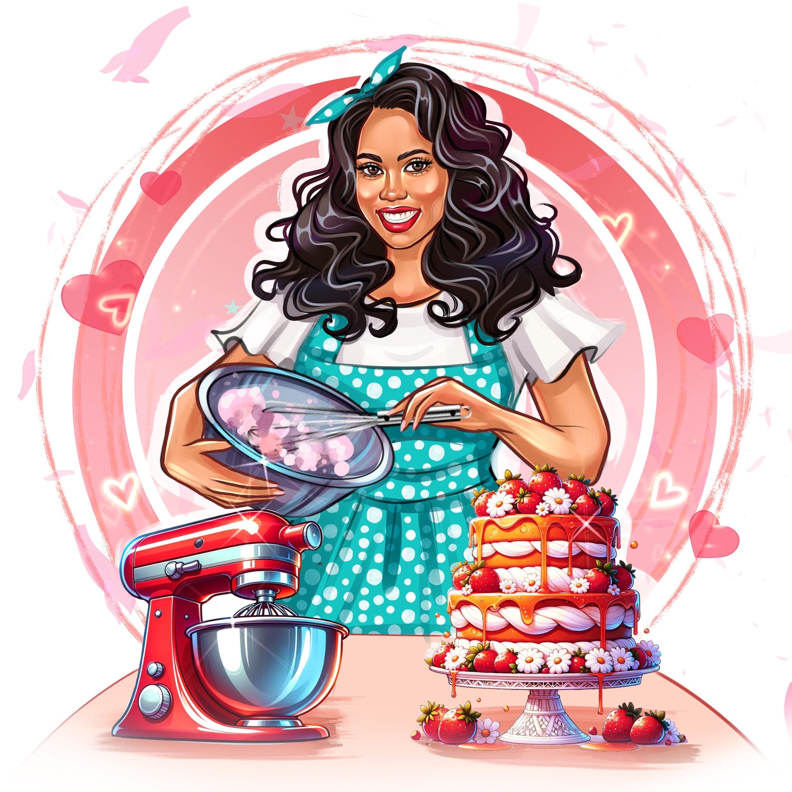 Cartoon Bakery Logo for Business, Sweets Shop Logo,dessert Treats Logo ...