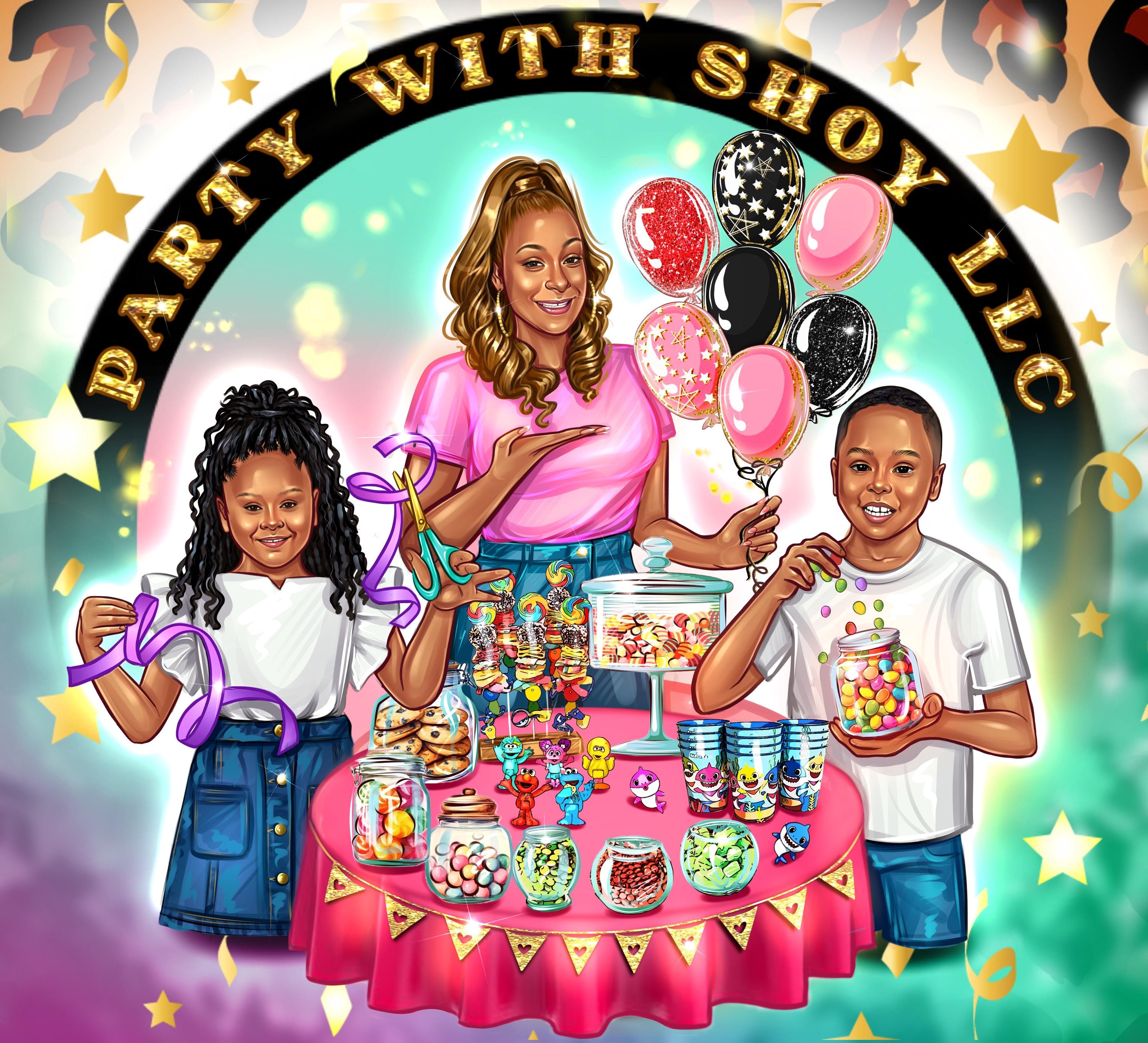 Cartoon Bakery Logo for Business, Sweets Shop Logo,dessert Treats Logo ...