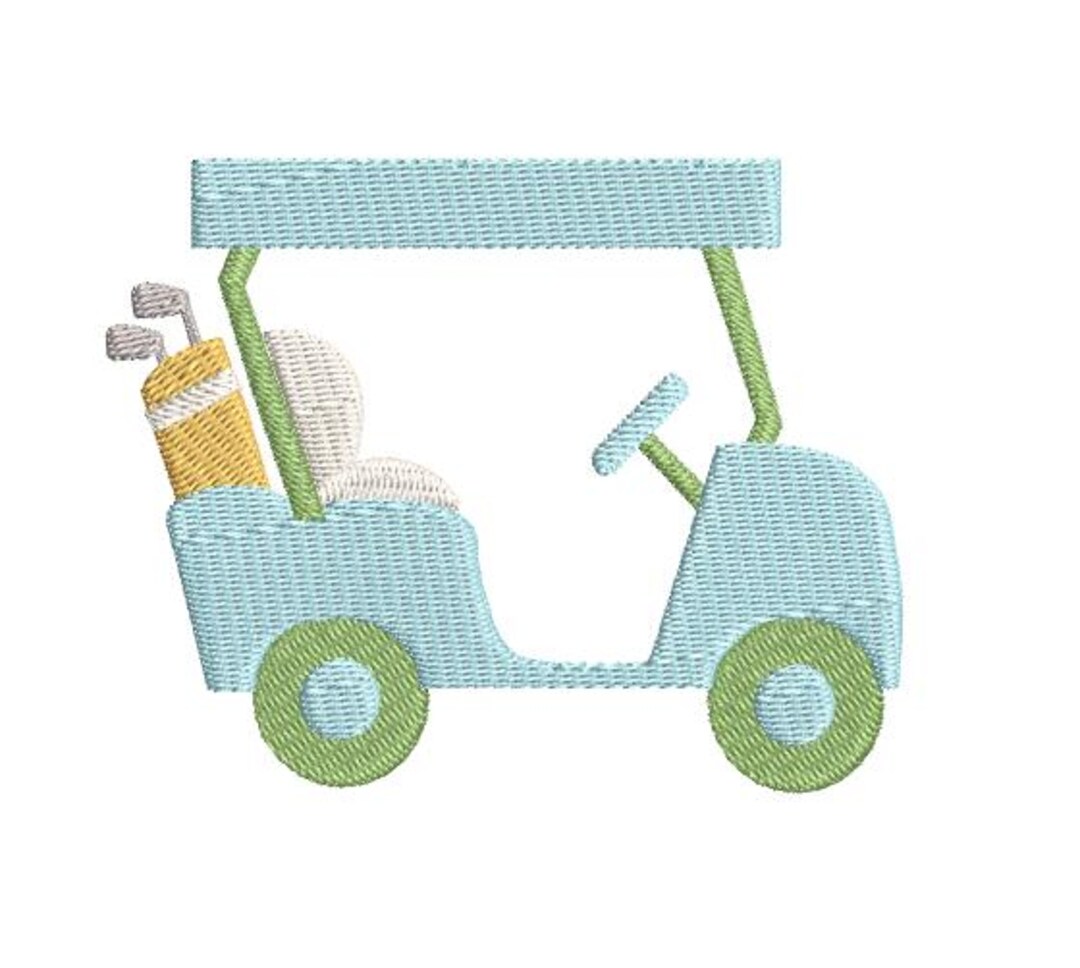 Golf Cart, 4 Sizes, Digital Embroidery File - Etsy