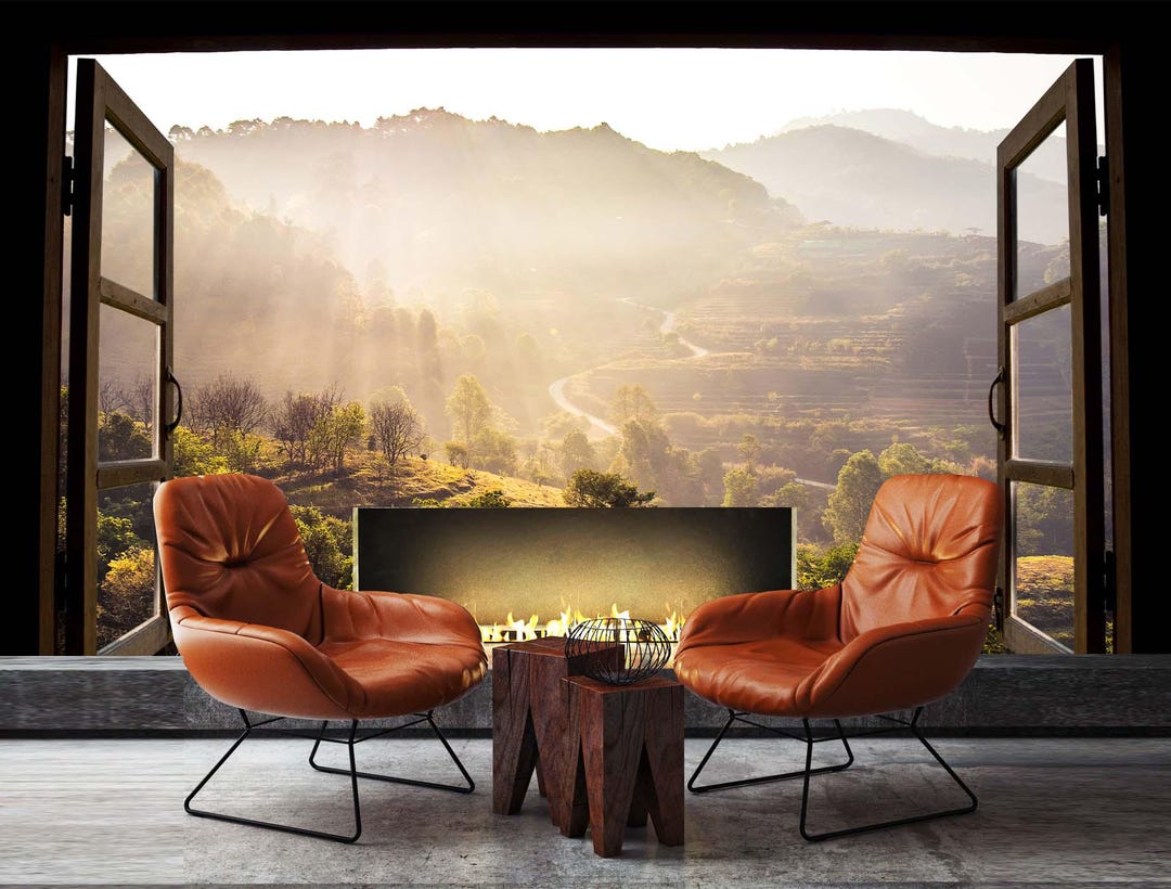 Nature Landscape Wallpaper: Scenic Window View of Chiang Mai, Thailand ...