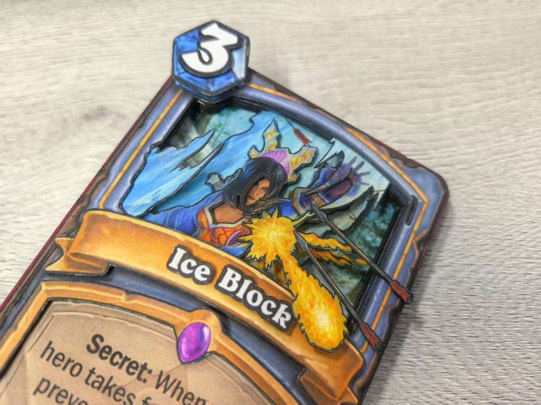 Premium Black-themed Hearthstone Cards – Durable Resin & Paper ...