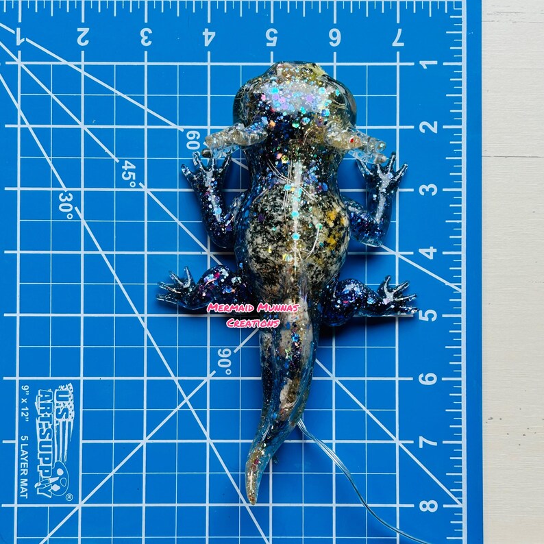 Custom Epoxy Resin Axolotl. Custom Light up Axolotl. Personalized Light ...