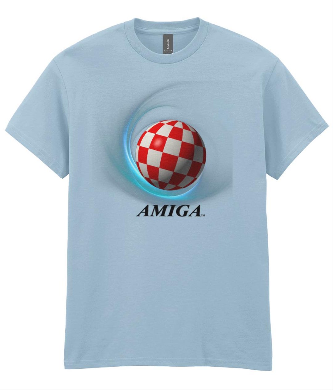 Vintage Amiga Computer T-shirt - Red Ball Swirl Design - Etsy