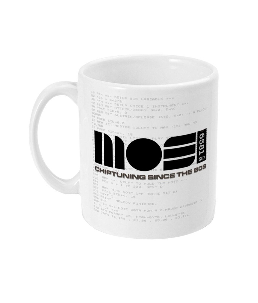 MOS Chiptuning SID 6581 Chip Mug - 1980s Retro Synth Gaming Coffee Cup ...