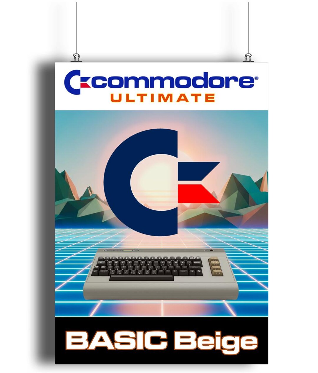 Commodore Ultimate 64 Basic Beige Console Advert Poster A5 A4 A3 A2