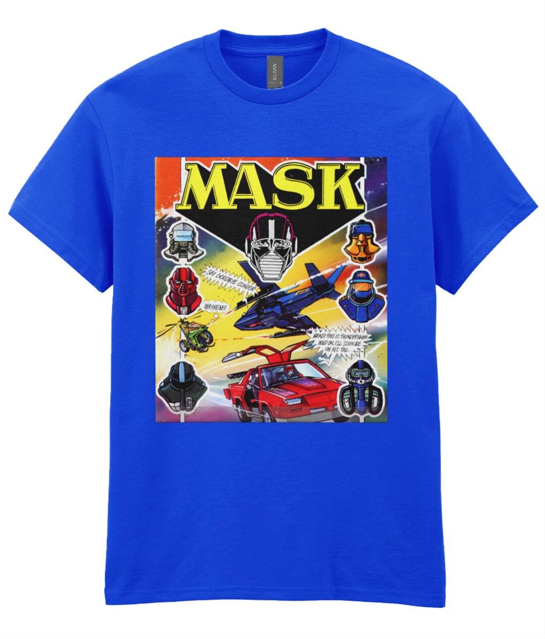 Retro MASK Cartoon T-shirt - 80s Video Game Tee - Etsy