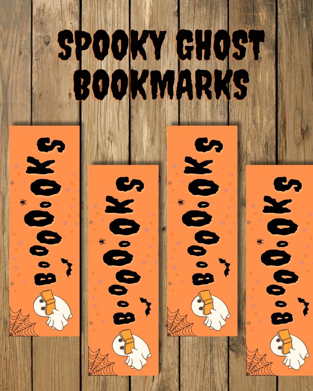 Spooky Ghost Halloween Bookmarks - Etsy