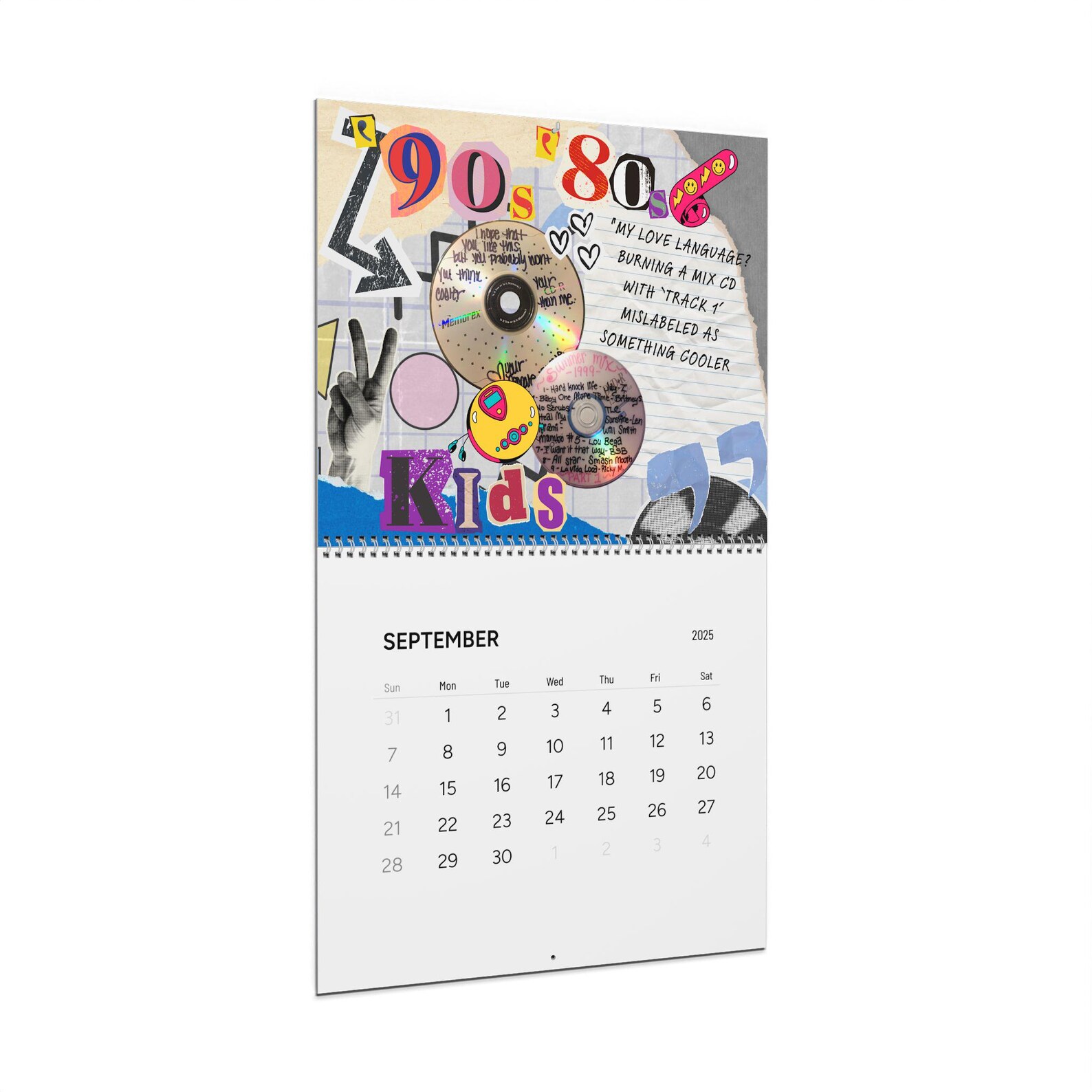 Quirky Millennial Wall Calendar Perfect for Retro Babes Wall Calendar ...