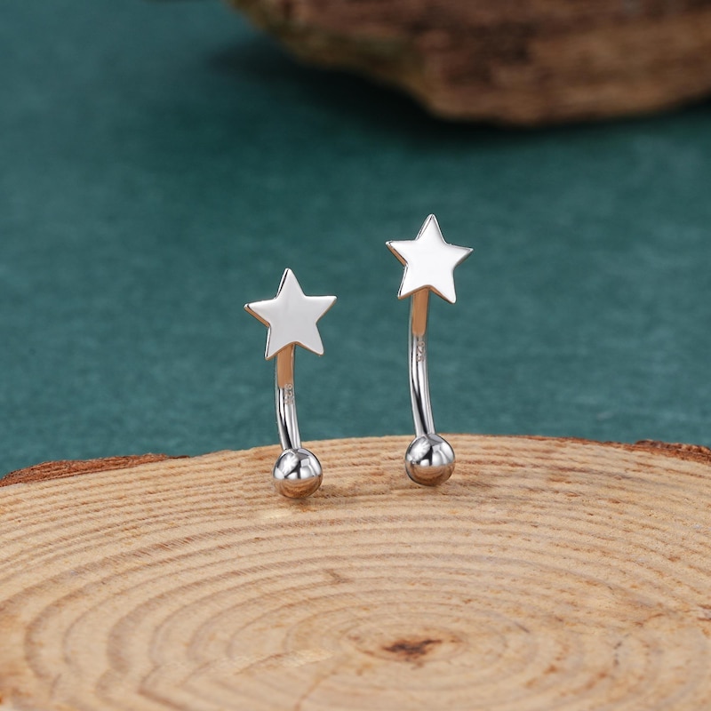 Vertical Labret Jewelry - Etsy