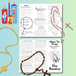 How to Pray the Rosary Guide for the Five Sorrows Mysteries Printable ...