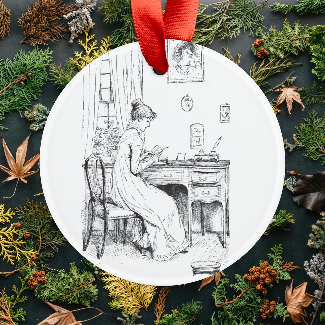Pride & Prejudice Christmas Ornament: 1894 Illustration, Jane Austen ...