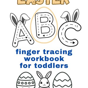 Easter ABC Letter Tracing Worksheet for Toddlers (digital Download) - Etsy