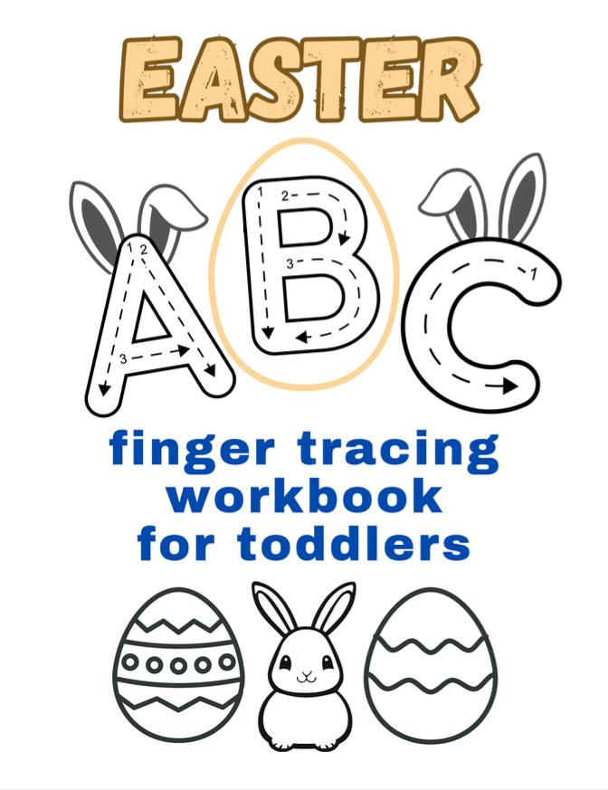 Easter ABC Letter Tracing Worksheet for Toddlers (digital Download) - Etsy