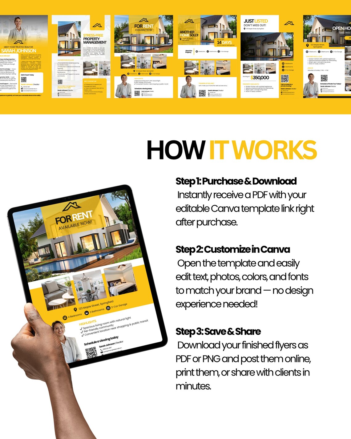 Editable Flyer Template | Fully Editable in Canva — Works With Free or ...