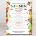 Summer Spirit Week Flyer Template: Editable School Event Planner ...
