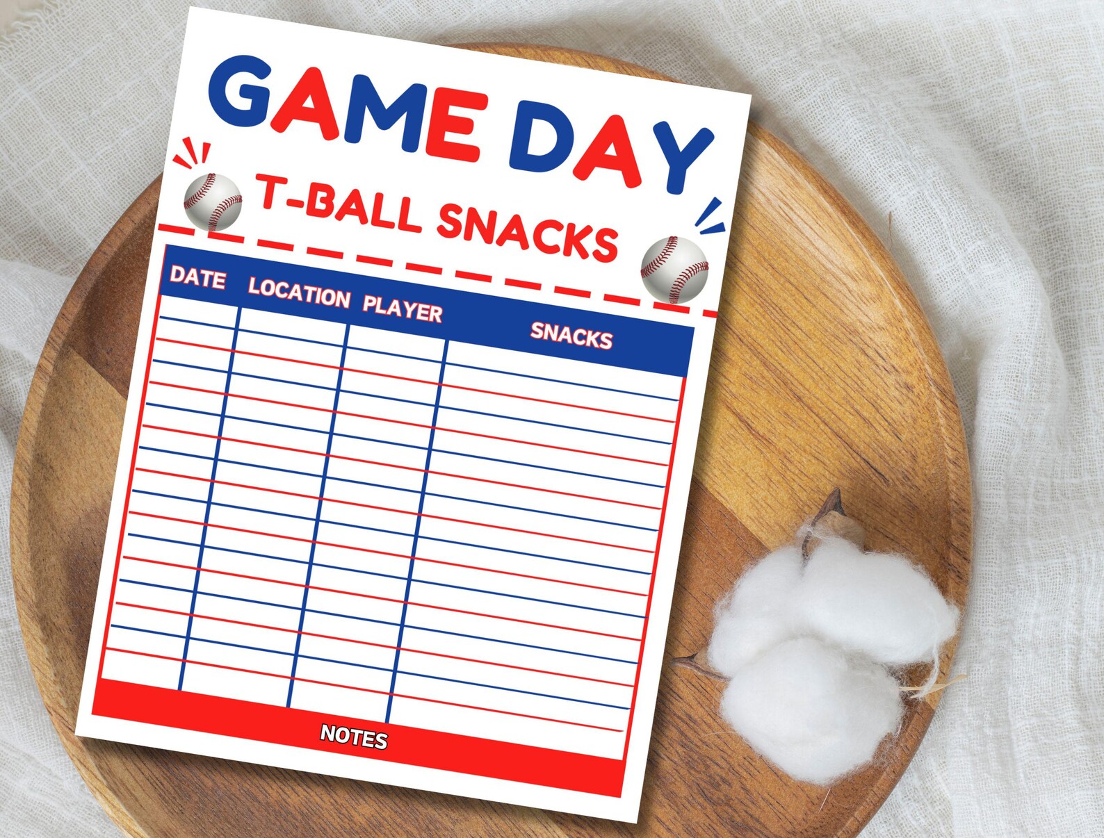 Editable T-ball Schedule |template Printable | T-ball Game Practice ...