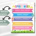 Editable Spring Spirit Week Flyer Canva Template, School Spirit ...