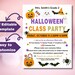 Editable Halloween Classroom Party Invitation – Elementary School Flyer ...