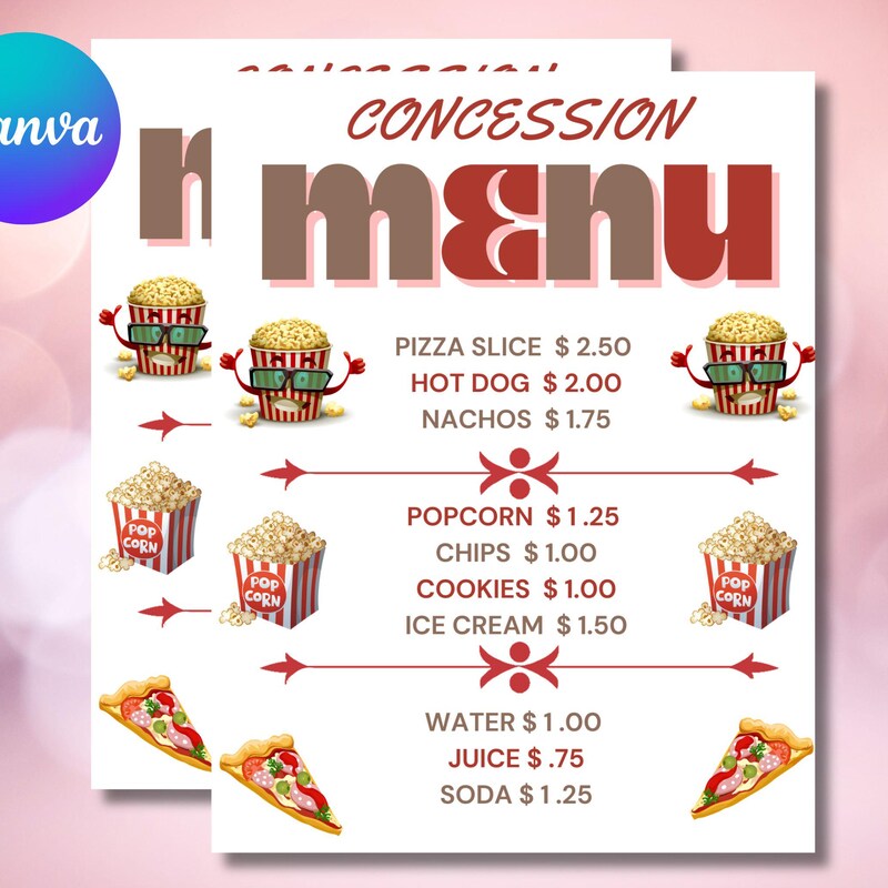 Concession Stand Sign - Etsy