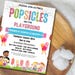 DIY Popsicles on the Playground Flyer Template, Icey Pops Social Invite ...