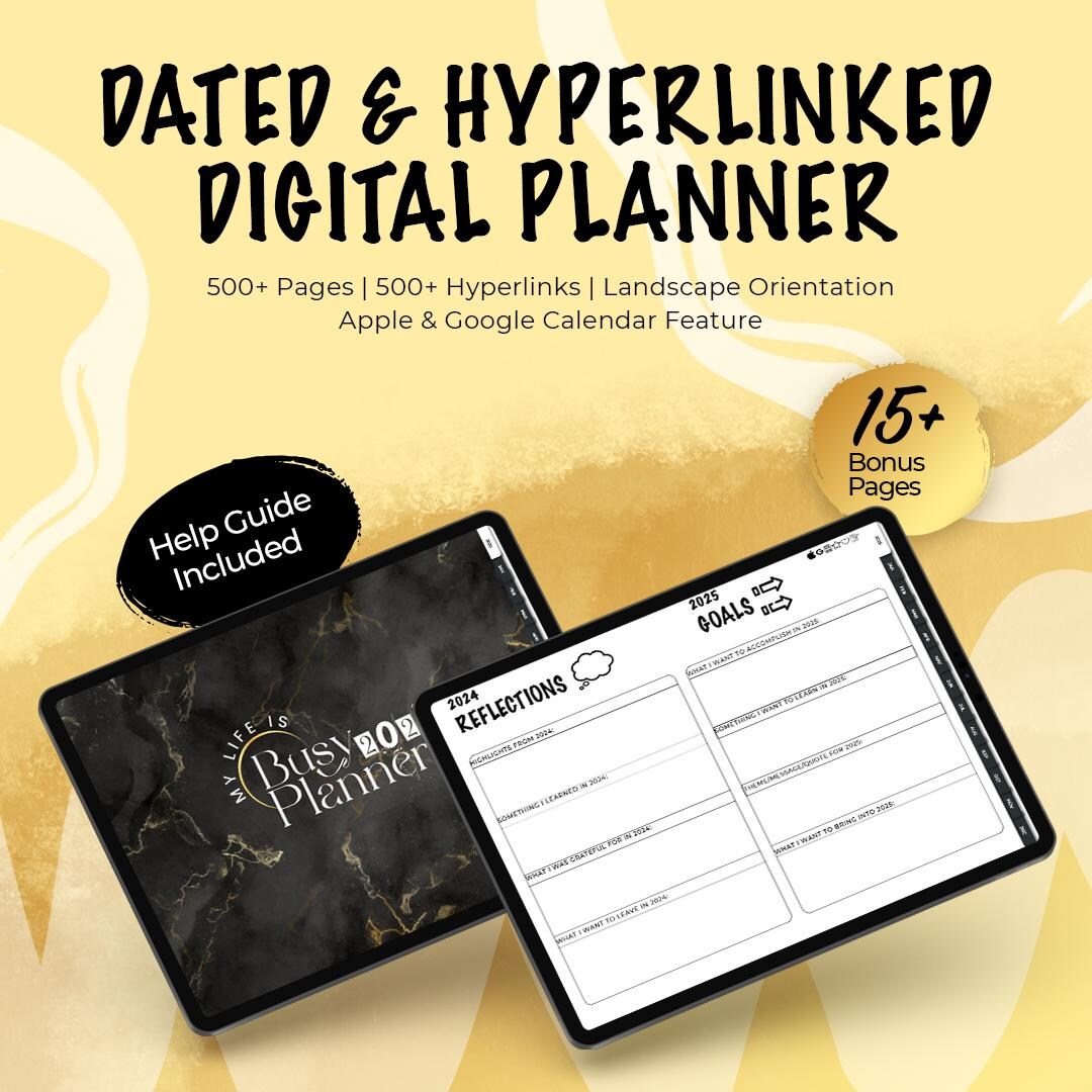 My Life is Busy Digital Planner 2025 - Etsy