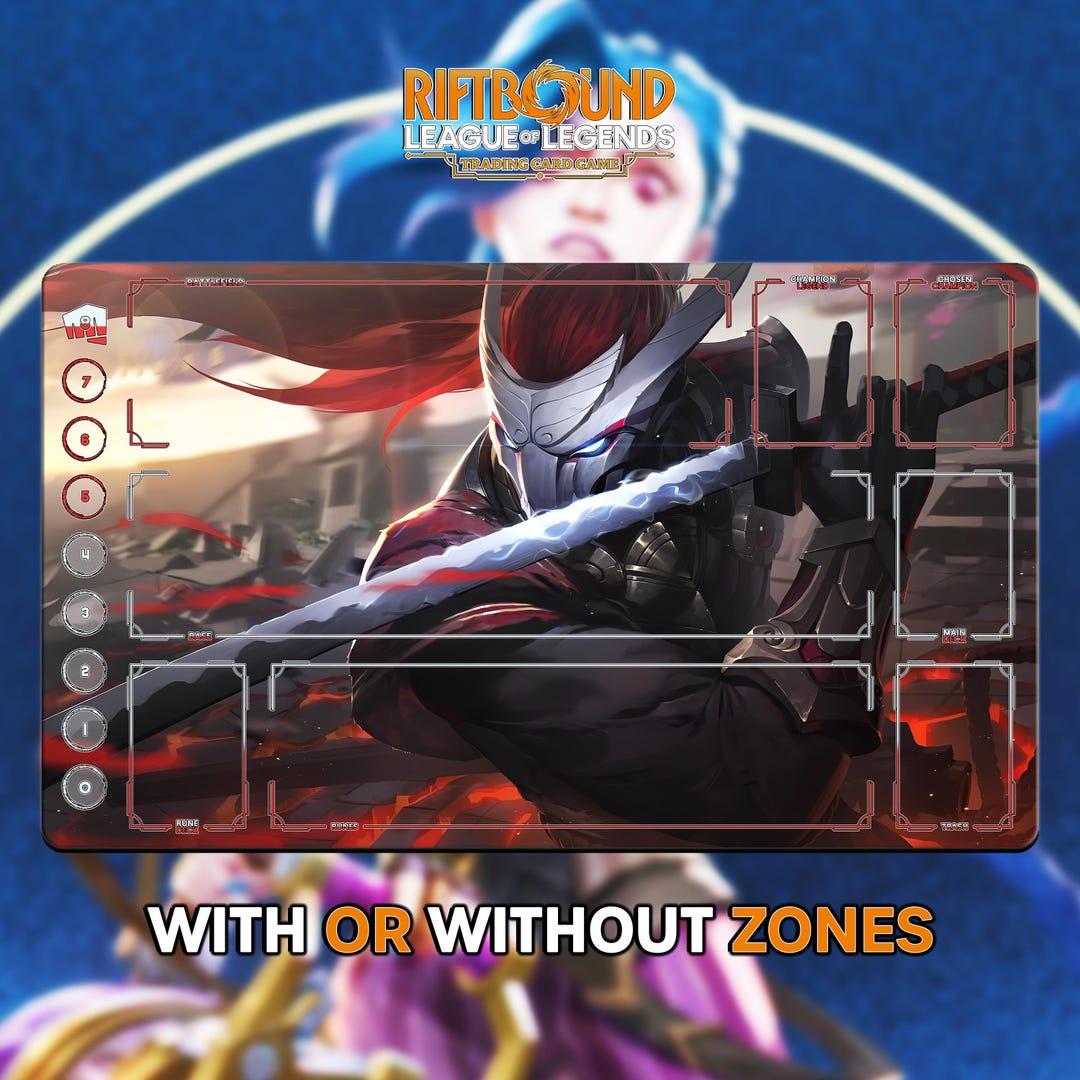 Nightbringer Yasuo Playmat | Riftbound League of Legends TCG (24x14 ...