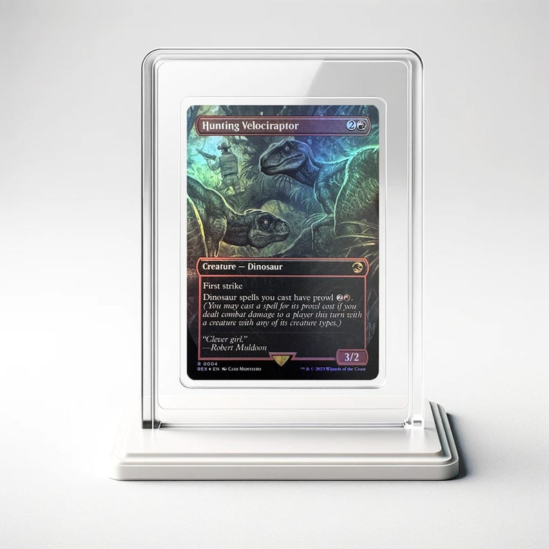 Hunting Velociraptor, Jurassic World Collection Proxy Custom Card High ...