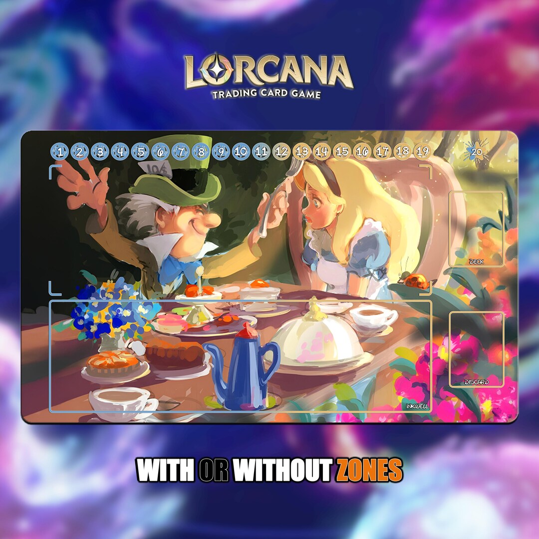 Alice in Wonderland | Lorcana Playmat - With or Without Zones | TCG ...