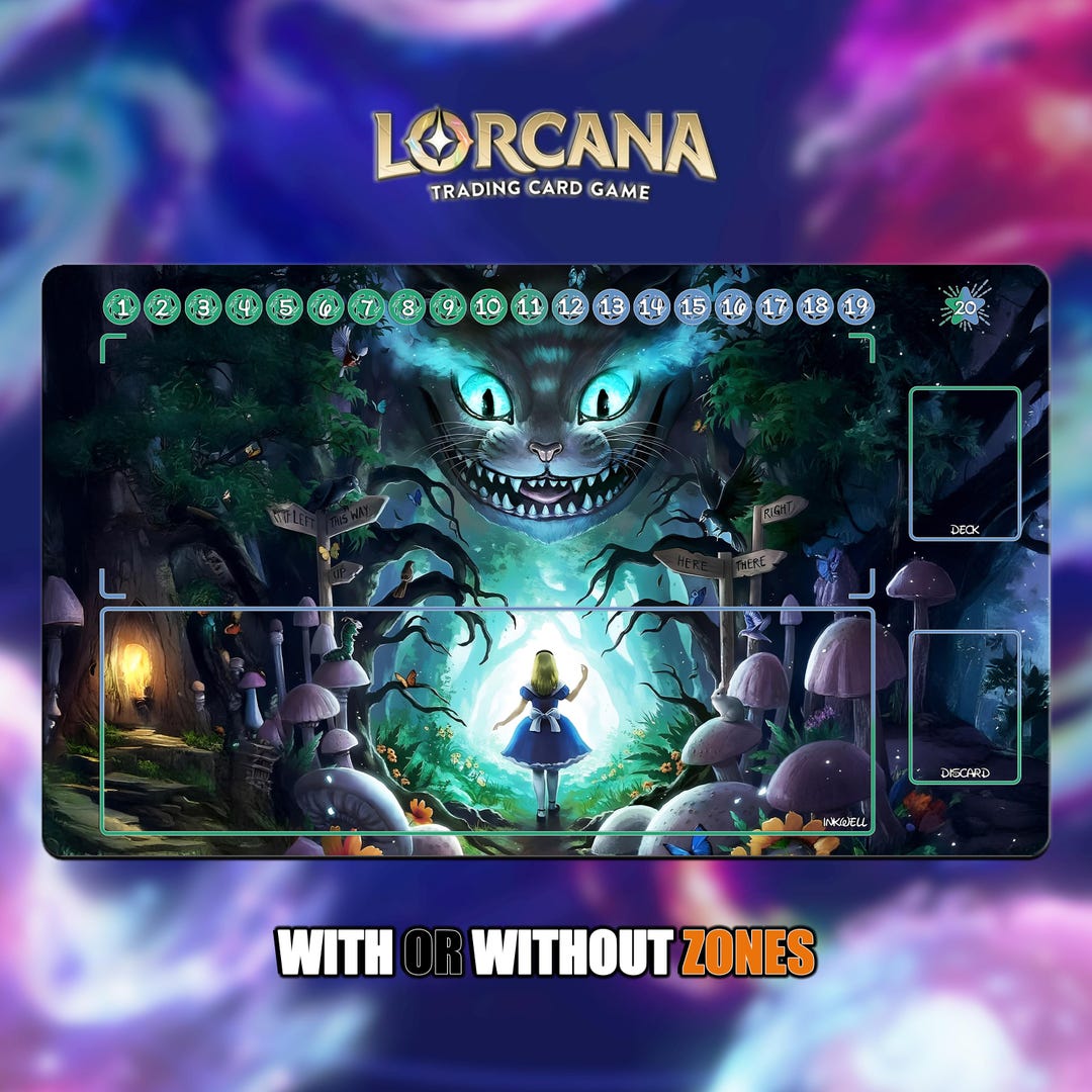 Alice in Wonderland | Lorcana Playmat - With or Without Zones | TCG ...