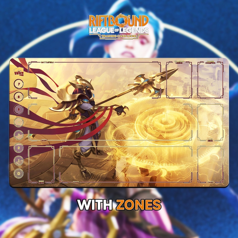 Azir Playmat | Riftbound League of Legends TCG (24x14 Inches/600x350mm ...